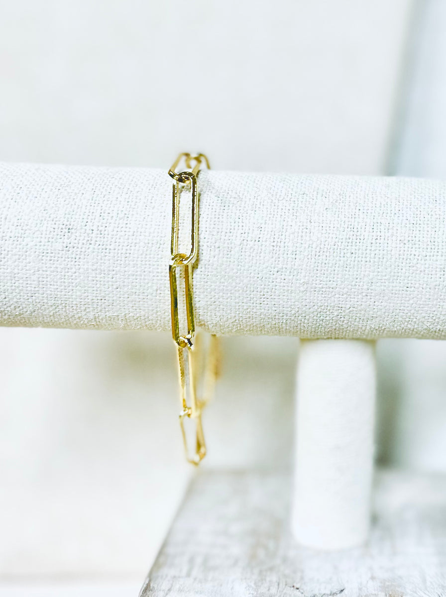 Paperclip Bracelet 18k – Lemon Street Box